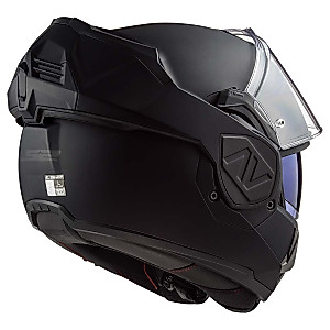 LS2 Helmets Advant Modular Helmet with Integrated Cardo 4X Bluetooth (Noir Matte Black - X-Large)