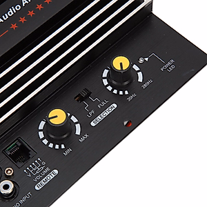 Car Audio Power Amplifier Board, 12V 1800W Mono High Power Bass Subwoofer Amp with Dissipation Panel, Automotive Amplifier for Car Speaker Modification