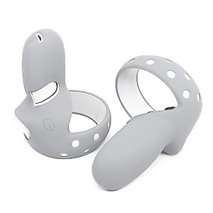Birtom Touch Controller Grip Cover for Oculus Quest 2, Silicone Skin Protective Cover Accessories (Black) (Renewed)