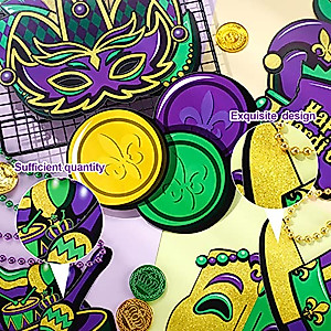 30 Pieces Large Comedy Tragedy Face Mardi Gras Decorations Mardi Gras Cutouts Wagon Costume Cover Comedy Tragedy Masks Float Decor for Trailer Mardi Gras Wall Hanging Party Supplies Home Door Decor