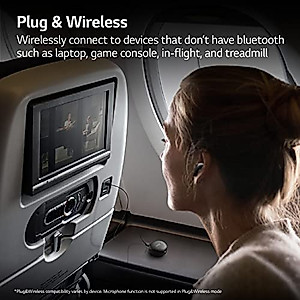 LG TONE Free True Wireless Bluetooth FP9 - Active Noise Cancelling Earbuds with UVnano Charging Case, Black