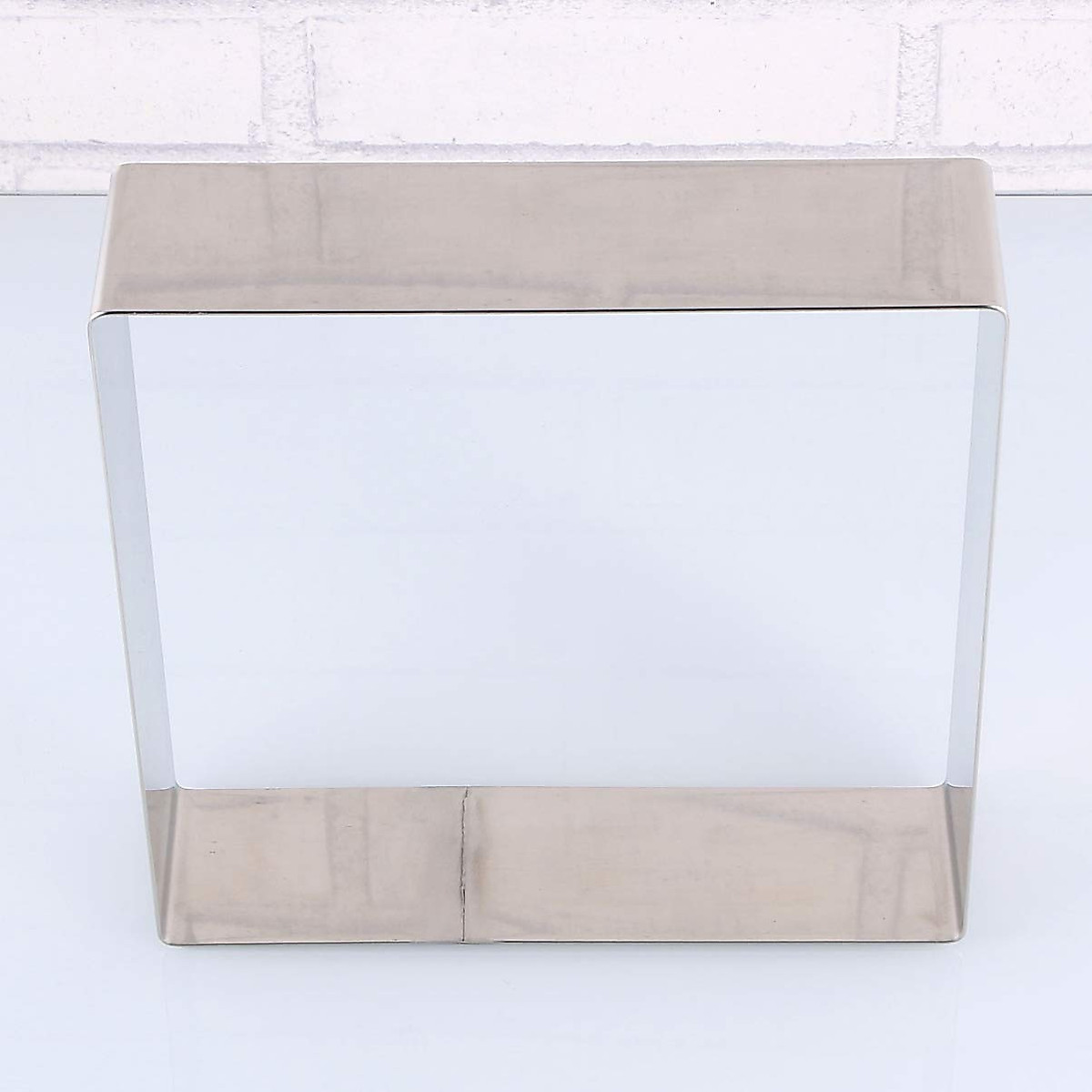 Cabilock Tiramisu Baking Mould for Mouss Ring Stainless Steel Cake Ring Pastry Ring Cirle Mold for Baking Cutting Cake Biscuit (Silver 9 Inch)