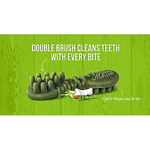 Aurora Pet Bundle Pack (2) Merrick Fresh Kisses Double-Brush Coconut + Botanical Oils Infused Small Dental Dog Treats with AuroraPet Wipes