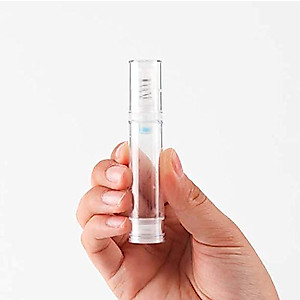 erioctry 12Pcs 10ML Empty Refillable Cosmetic Containers Cream Lotion Bottles Portable Clear Plastic Airless Vacuum Pump Bottle Sample Packing Toiletries Liquid Storage Vial Jars