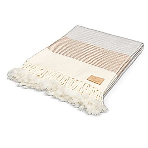 Ritzy 100-Percent Fine Merino Wool Throw Blanket - Ultra Soft 18 Microns Merino Wool Light-Weight 400 GSM 3 LB - Machine Washable - Sea Salt Grey