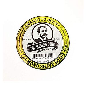 Col. Conk Almond Glycerine Shave Soap 2.25 oz