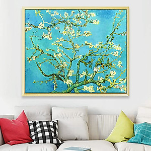 Dimensean Stamped Cross Stitch Kits Full Range of Embroidery Patterns Starter Kits for Beginners Adult or Kids DIY Cross Stitches Needlepoint Kits 11CT- (Van Gogh Almond Blossom 21.7×17.7 inch)