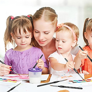 Detailing Paint Brush, 11 Pcs Miniature Paint Brushes with Triangular Handles, Art Paint Brushes for Acrylic Painting, Model, Face, Citadel, Figurine, Watercolor, Oil, Paint by Numbers Kit for Adults