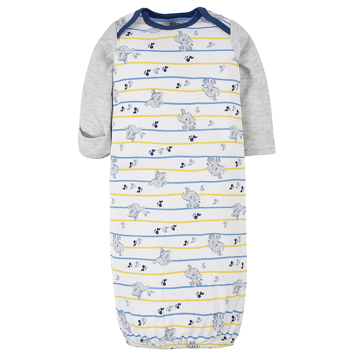 Canticos Unisex-Baby Boys' 2-Pack Gowns, Blue, 0-6 Months