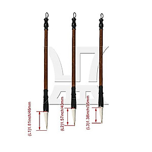 RDEXP Chinese Calligraphy Brush Writing Painting Brush Set of 3