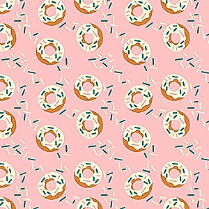Food Trucks Donuts Pink - Paintbrush Studio 100% Cotton Fabric