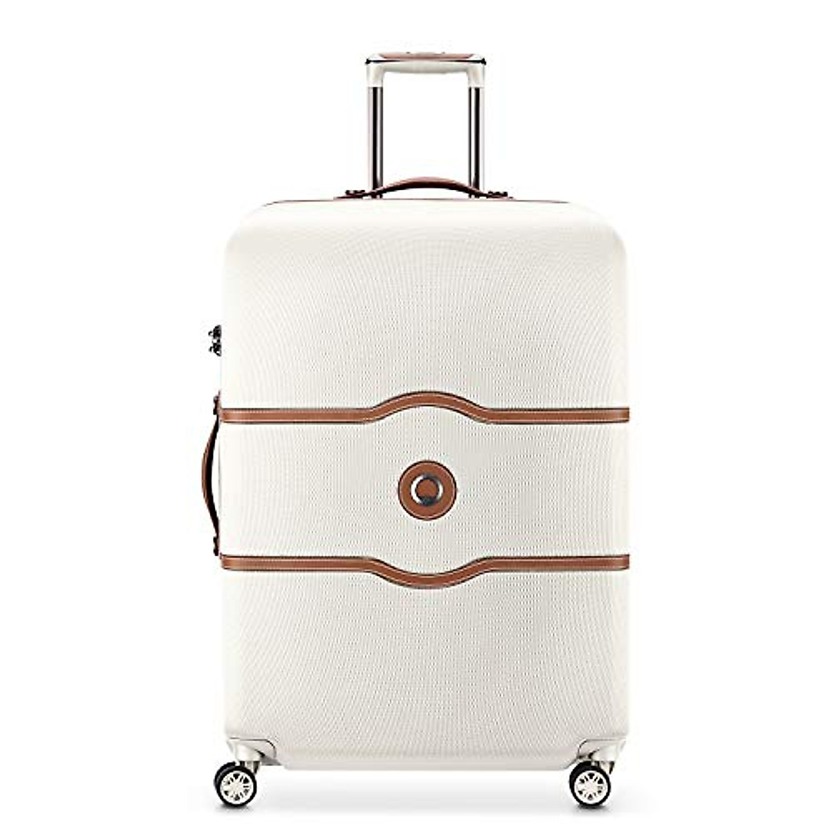 DELSEY Paris Chatelet Hard+ Hardside Luggage with Spinner Wheels, Champagne White, 2 Piece Set 21/28