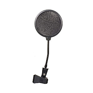 Audio Technica AT2040 Mic 20 Series Front Address Dynamic Mic + Tripod Base Mic Stand with Boom + Pop Filter + Microphone Cable - Top Value