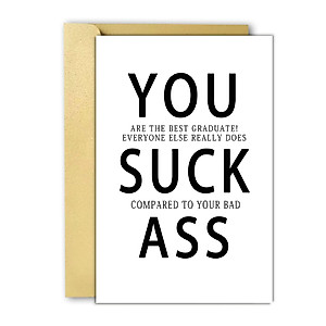 OJsensai Funny College Graduation Card 2024, Happy Graduation Gifts for Him Men, Graduation Party Decorations