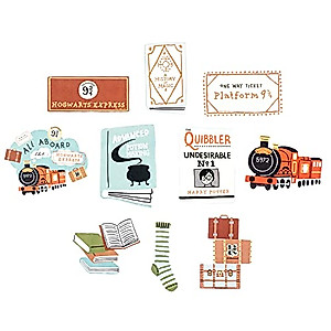 Conquest Journals Harry Potter Whimsical Magical World Sticker Pack, Set of 50 Unique Images, Officially Licensed, Waterproof, UV and Scratch Resistant, Great for All Your Gadgets