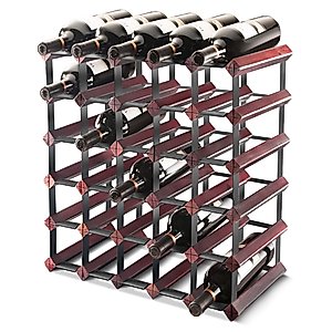 Final Touch 30-Bottle Assembled Wine Rack (30, Cherry) (FTR0303)