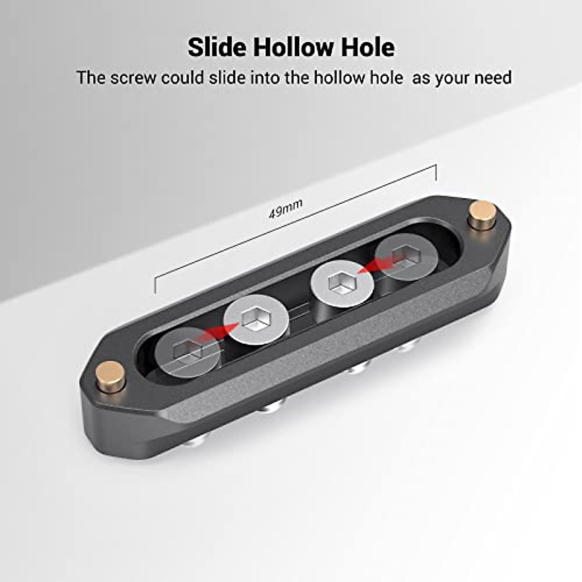 SmallRig NATO Rail, Quick Release Safety NATO Rail, 7cm Long with Spring Loaded Pins for RED/BMD - 1195