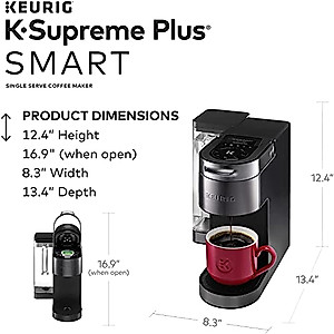 Keurig K-Supreme Plus SMART Coffee Maker, Single Serve K-Cup Pod Coffee Brewer, BREWID and MultiStream Technology, 78 Oz