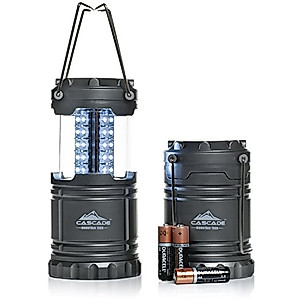 Cascade Mountain Tech 100 Lumen Pop-Up LED Lantern with IPX4 Water Resistance - 2 Pack