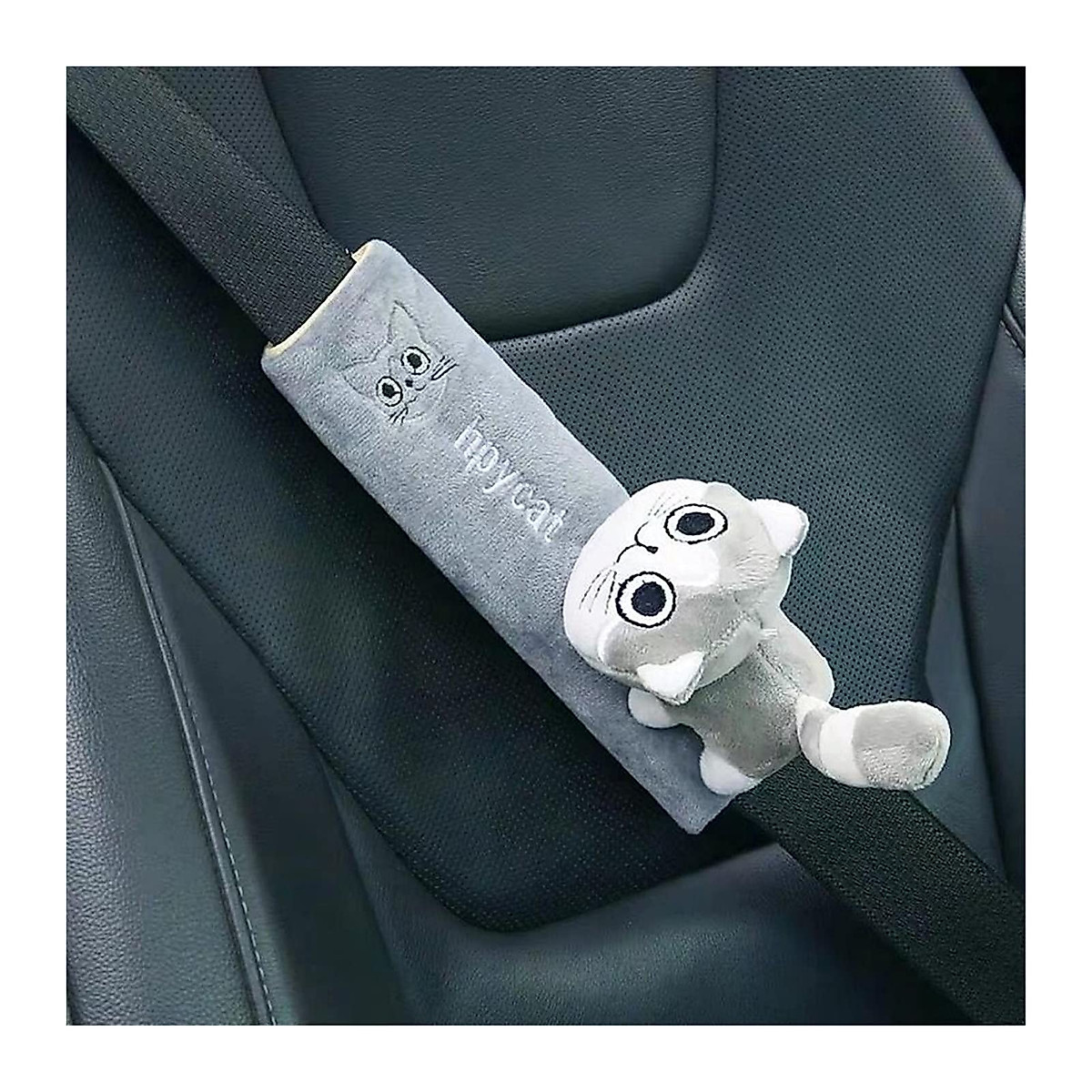 ZJDU Car Seat Belt Cover Shoulder Strap Harness Cushion Cartoon Car Styling Seatbelt Shoulder Protector Auto Neck Support Cushion Pad (Color Name : Beige Bear)