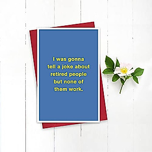 Humorous Retirement Card for Coworkers, Pun Coworker Leaving Card, Funny Farewell Card