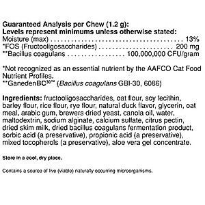 Pet Naturals Daily Probiotic for Cats, 30 Chews - Digestive and Immune Support Supplement for Cats