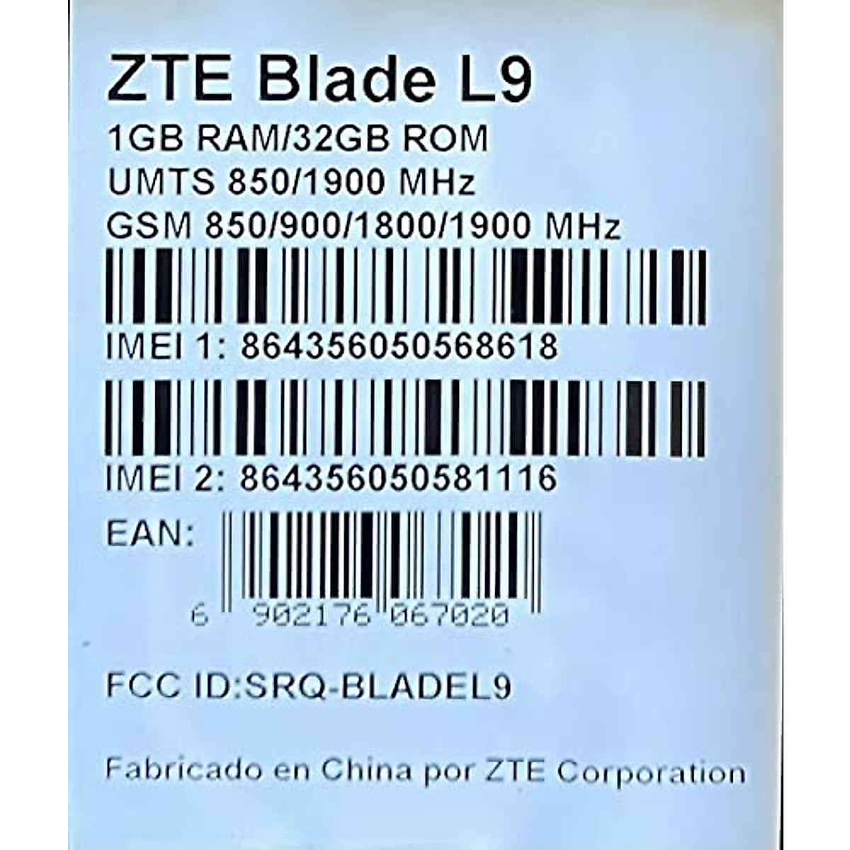 ZTE Blade L9 2021 (32GB, 1GB) 5" 2000mAh, Dual SIM 4G LTE GSM Factory Unlocked, Quad-Core Android 11, Smartphone (GSM Version, Not CDMA) Latin International Version No Warranty (Grey)