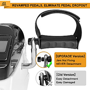 GOREDI Pedal Exerciser Stationary Under Desk Mini Exercise Bike - Peddler Exerciser with LCD Display, Foot Pedal Exerciser for Seniors,Arm/Leg Exercise