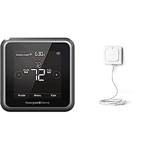 Honeywell Home RCHT8610WF T5 Smart Thermostat + Resideo RCHW3610WF Wi-Fi Water Leak and Freeze Detector