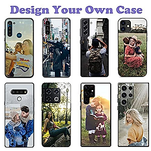 GSDMFUNNY Custom Personalized Photo Text Phone Cases for LG V60 ThinQ 5G Customize Picture Soft Protective Phone Cases Compatible with LG V60 ThinQ 5G TPU Black Case Gifts