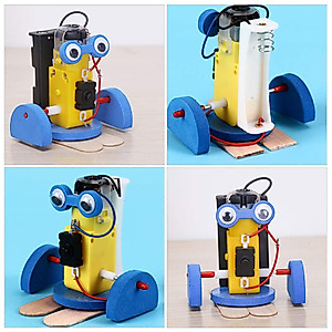 Kisangel Kids Kids Robotics 1 Set DIY Robot Kit Assembly Crawling Robot for Kids and Brain Kid