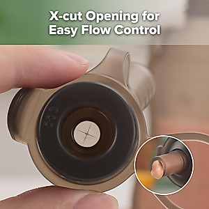 haakaa Silicone Refillable Squeezy Baby Food Yummy Pouch Homemade Organic Food for Babies/Toddlers/Kids, 2 Pack 4 oz, Grey