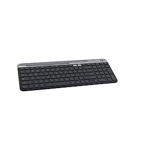 Logitech K580 Slim Multi-Device Wireless Keyboard for Chrome OS - Bluetooth/USB Receiver, Easy Switch, 24 Month Battery, Desktop, Tablet, Smartphone, Laptop Compatible