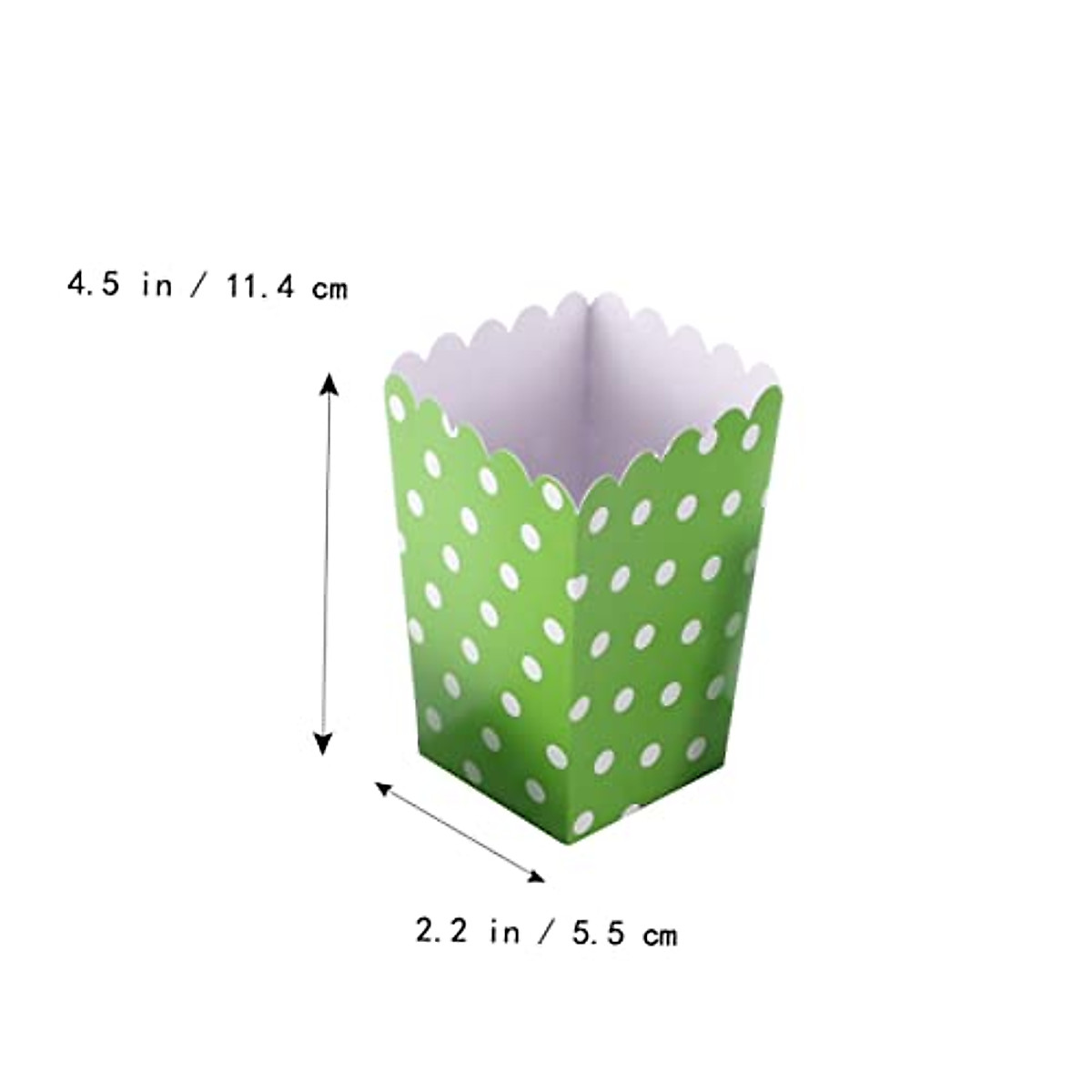 TIDTALEO 24pcs Popcorn Boxes Disposable Containers Popcorn Containers Popcorn Boxes Container Party Decoration Supplies Snack Box Foldable Decorative Items Dot Design Snack Box