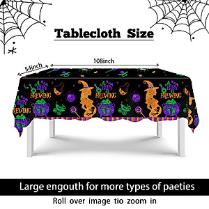Halloween Baby Shower Decorations 3 Pack Halloween Baby Shower Tablecloths A Baby is Brewing Disposable Plastic Table Cover for Boy and Girl Gender Reveal Halloween Party Supplies108 x 54 Inches