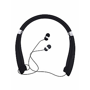 Rhino Foldable Retractable Wireless Headset Headphone Sport Neckband Earbuds