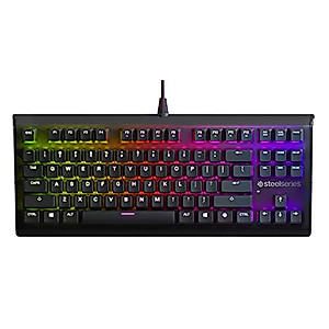 SteelSeries Apex M750 TKL RGB Tenkeyless Mechanical Gaming Keyboard - Aluminum Frame - RGB LED Backlit - Linear & Quiet Switch - Discord Notifications