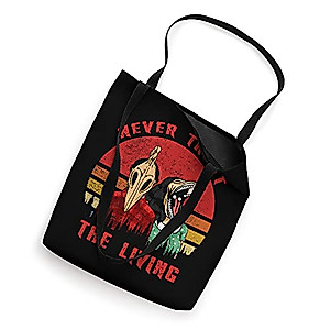 Retro Vintage Never trust the living creepy Goth grunge emo Tote Bag
