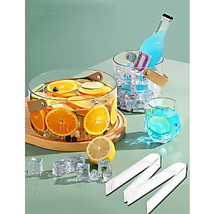 6 Packs of Plastic Buffet Serving Tongs,6.3 Inch Mini Clear Tongs for Appetizers,Serving Food,Ice Cube,Tea,Coffee Party and Jars.