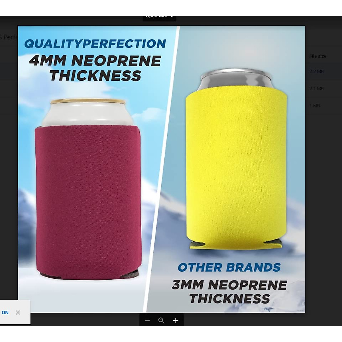 QualityPerfection Beer Can Cooler Sleeve, Neoprene Collapsible Coolie Economy Bulk Insulation with Stitches Perfect 4 Events,Custom DIY Projects - 12 Pack - Pattern (Police - USA Black Flag)