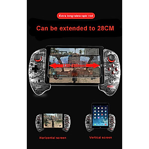ipega-PG-9083S Wireless game controller for iPhone14/13/12/11/X/XR/8/ ipad for Galaxy S23/S22/S21/S10/ Note20/10 ,LG,one Plus,Android Smartphone Tablet (grey)