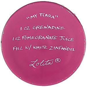 Lolita My Tiara Artisan Painted Wine Glass Gift