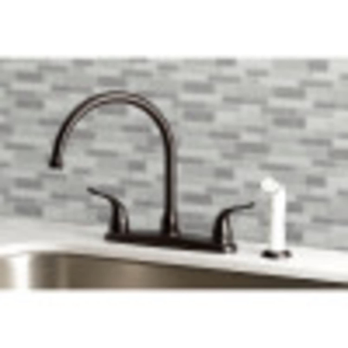 Kingston Brass KB795YL Yosemite 8" Centerset Kitchen Faucet, Oil Rubbed Bronze