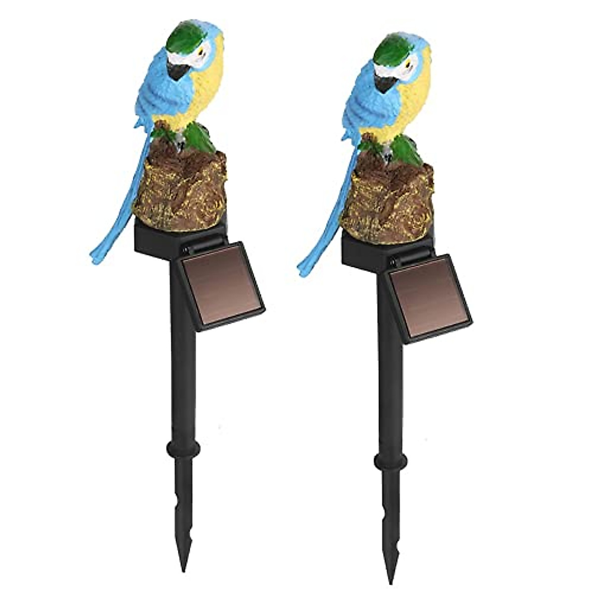 HUADA LED Solar Light Simulation Parrot Lamp Outdoor Waterproof Garden Lawn Stakes Light Fit for Home Courtyard Decoration
