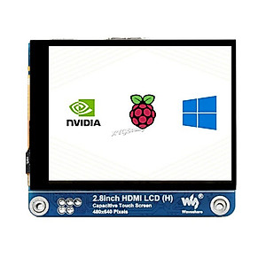 2.8inch HDMI IPS Capacitive LCD Display (H) Resolution 480×640 Adjustable Brightness Fully Laminated Screen Monitor Supports Raspberry Pi 5 4 3 B B+ and AI PC Windows 11/10 / 8.1/8 / 7 @XYGStudy