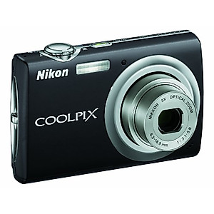 Nikon Coolpix S220 10MP Digital Camera with 3x Optical Zoom and 2.5 inch LCD (Graphite Black)