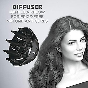 Conair 1875 Watt Turbo Hair Dryer, Blue/Black