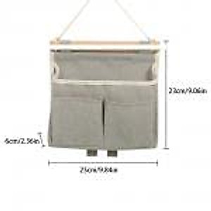 Wall Hanging Storage Bag Waterproof Underwear Organizer Wall Door Hanging Sundries Storage Pouches Closet Storage Bag(Grey)