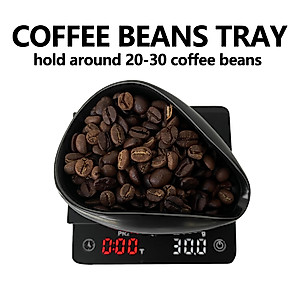 Coffee Bean Dosing Cup and Spray Bottle Kit For Espresso,Coffee Bar Accessories,Ceramic Single Dosing Tray For Coffee or Tea.Spray For Reducing Coffee Power Static (B-Bright Black)