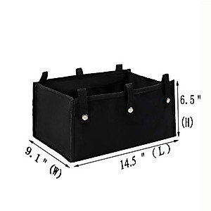 Under Seat Rollator Bag, Large Size Rollator Basket, Under Seat Bag or Tote for Four Wheel Rollator, Walker Underseat Replacement Medical Basket (Black)